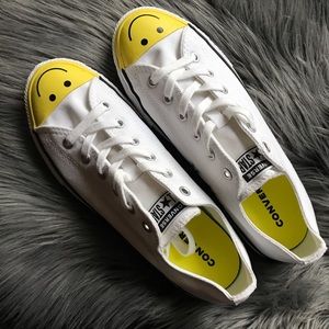 Converse | Shoes | New Converse Allstar Smiley Face Lowtop | Poshmark